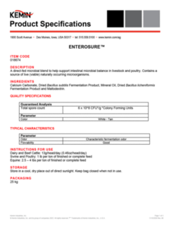 ENTEROSURE™ for Swine | Animal Nutrition and Health - North America