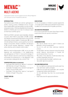 MEVAC™ MULTI ADENO | Emulsified Fowl Adenovirus Vaccine | EMENA