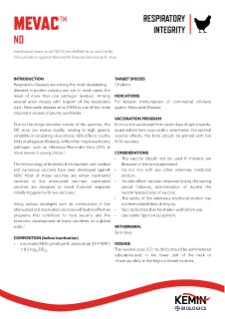 MEVAC™ ND | Immunization against Newcastle Disease | Asia Pacific