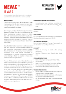 MEVAC™ IB VAR 2 | Poultry Respiratory Health | Kemin EMENA